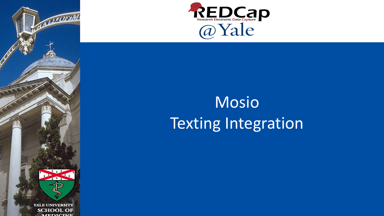 Mosio Integration | REDCap